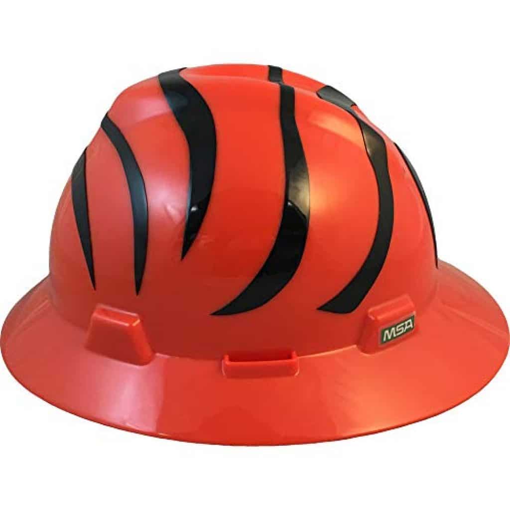 MSA 10194748 NFL V-Gard Full Brim Hard Hat, Cincinnati Bengals | Sports ...