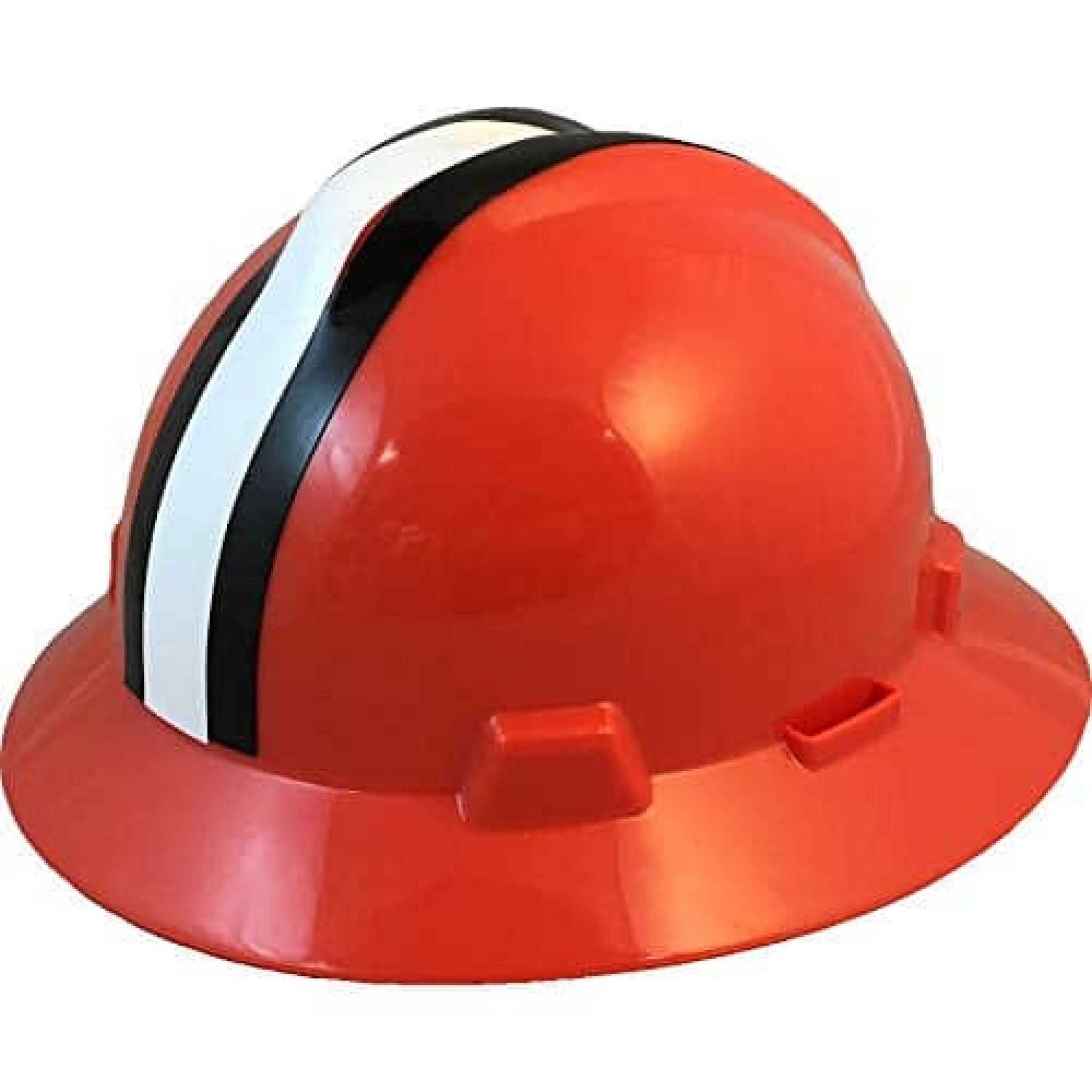 MSA 10194749 NFL V-Gard Full Brim Hard Hat, Cleveland Browns, Standard ...