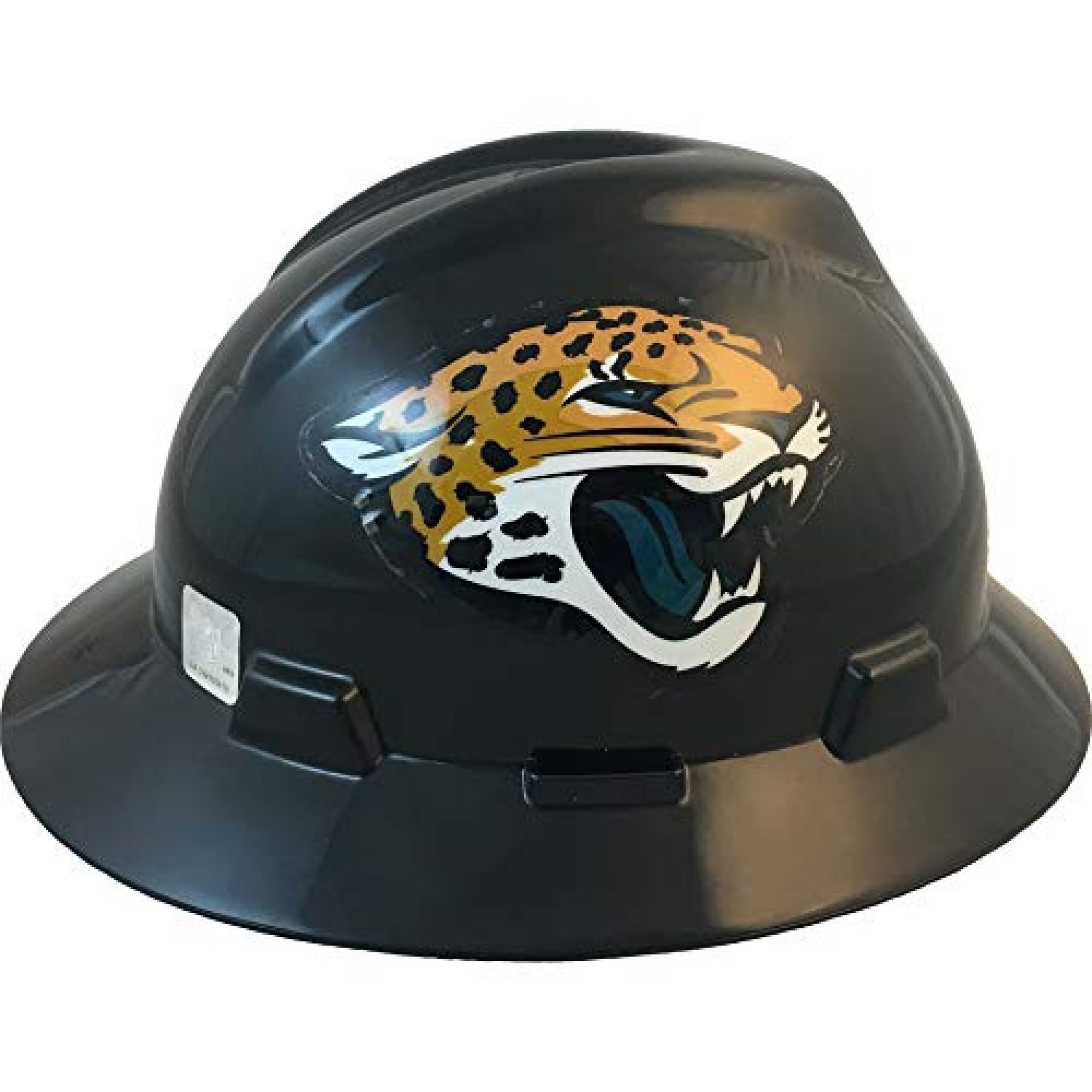 MSA 10194769 NFL V-Gard Full Brim Hard Hat, Jacksonville Jaguars ...