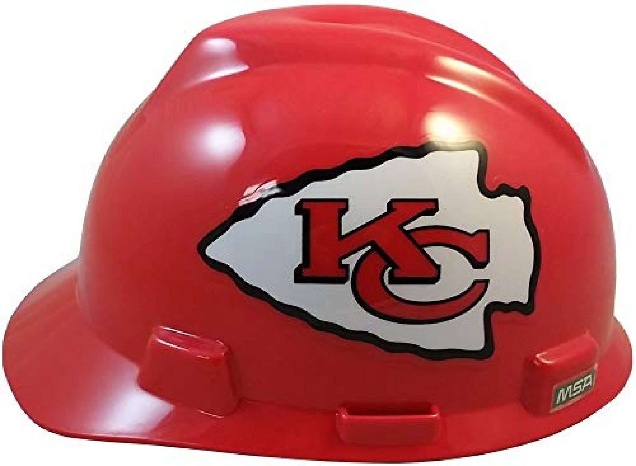 MSA NFL Ratchet Suspension Hardhats with Hard Hat Tote | Sports Hard Hats