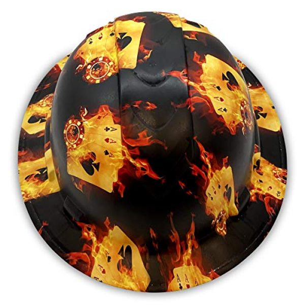 Custom Fire Design Full Brim Hard Hat | Sports Hard Hats