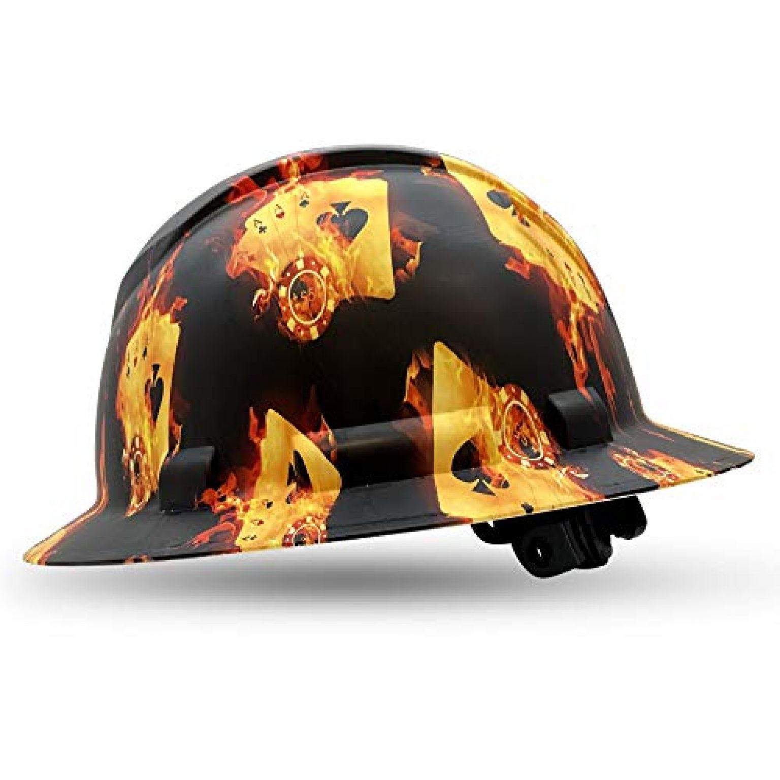 Custom Fire Design Full Brim Hard Hat | Sports Hard Hats
