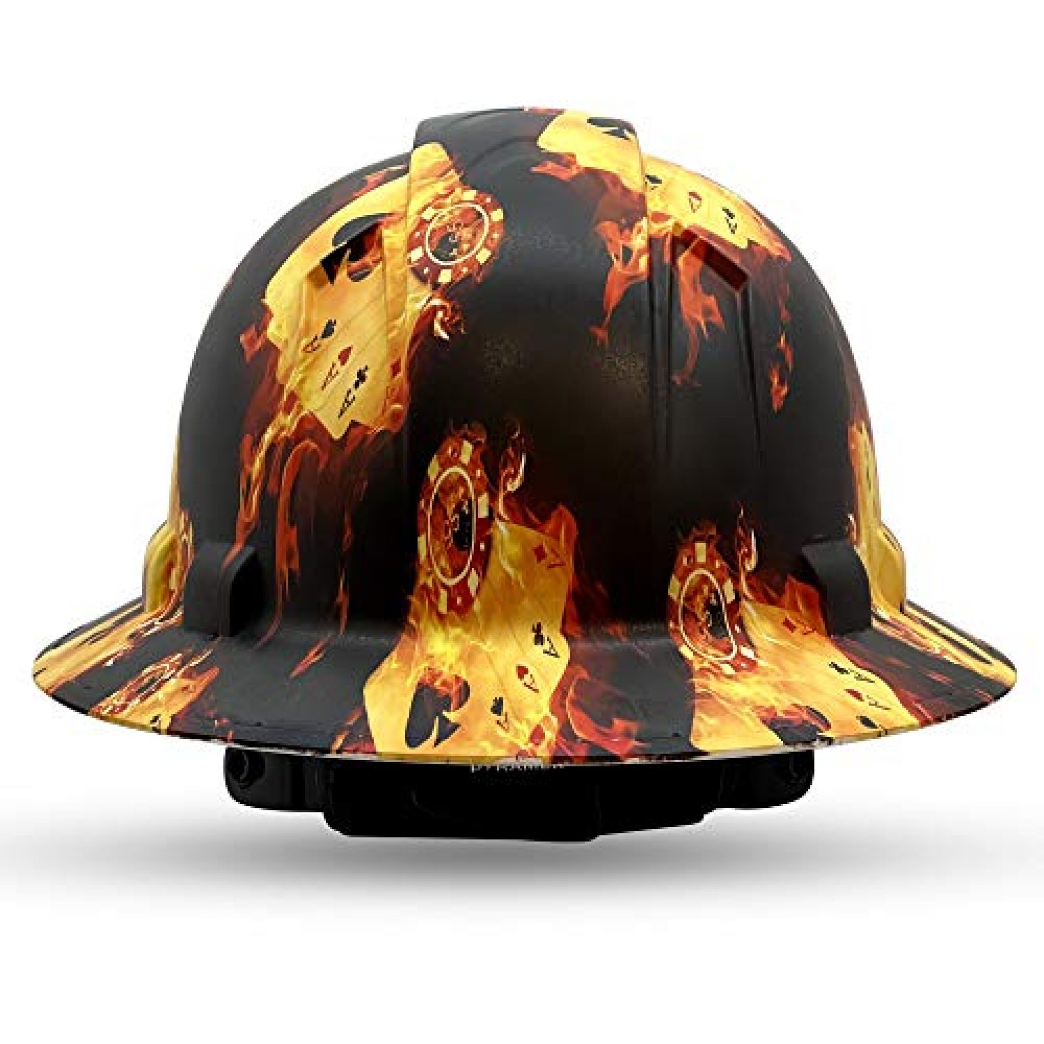 Custom Fire Design Full Brim Hard Hat | Sports Hard Hats