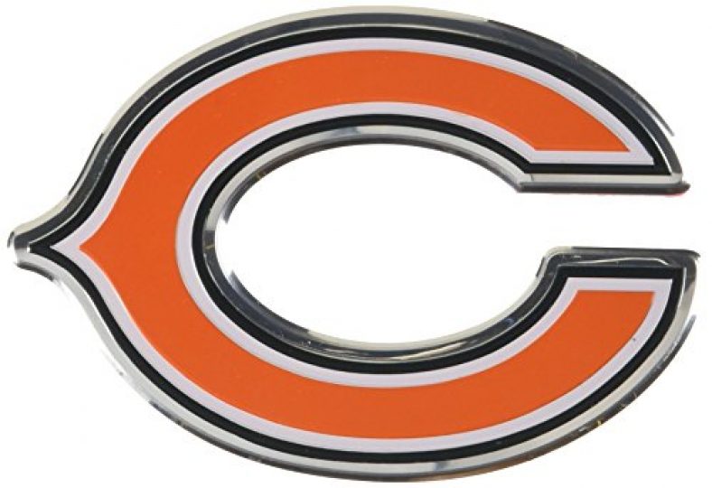 Chicago Bears Sticker Molded Auto Emblem | Sports Hard Hats