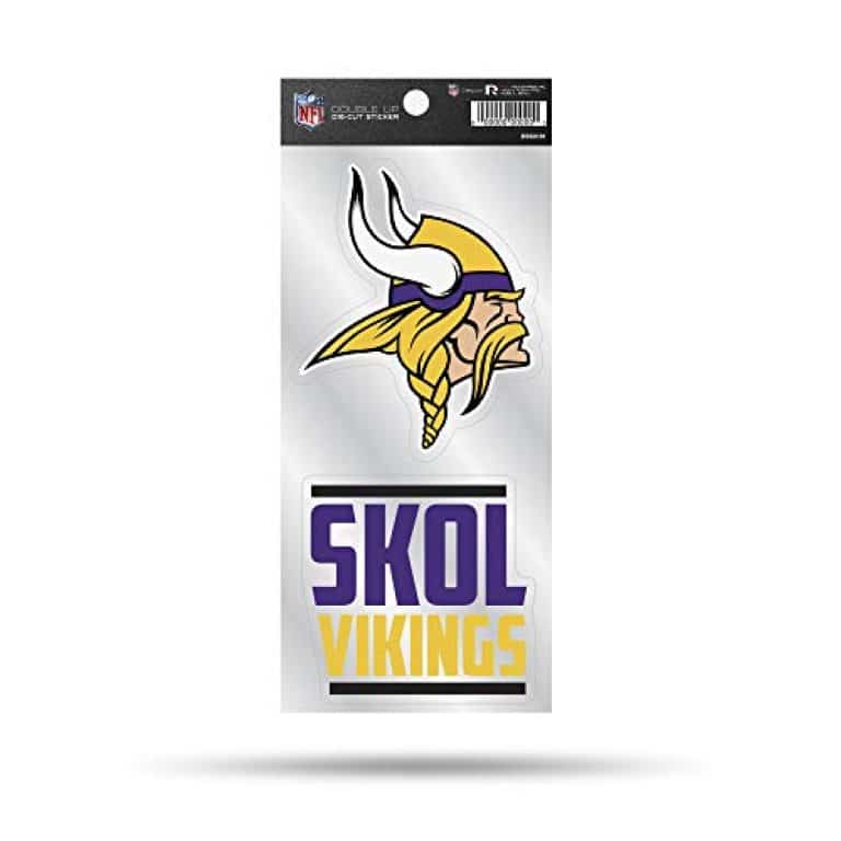 Minnesota Vikings Sticker Sheet 2-Piece | Sports Hard Hats