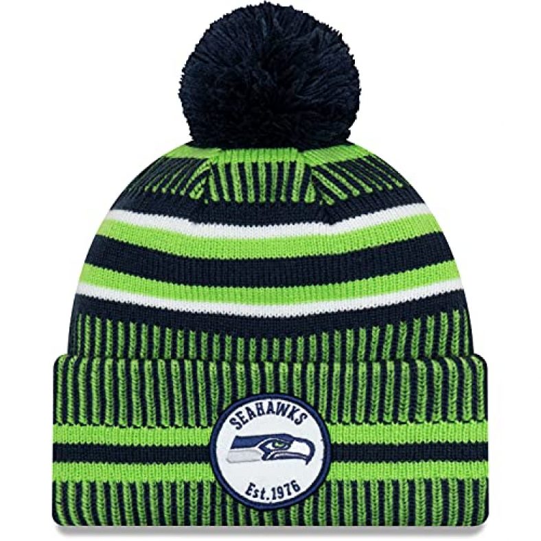 New Era Seattle Seahawks Beanie Skull Cap | Sports Hard Hats