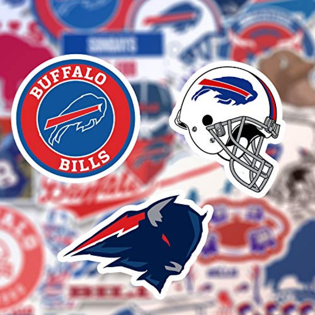 Buffalo Bills Sticker Sheet 25-Piece Set | Sports Hard Hats