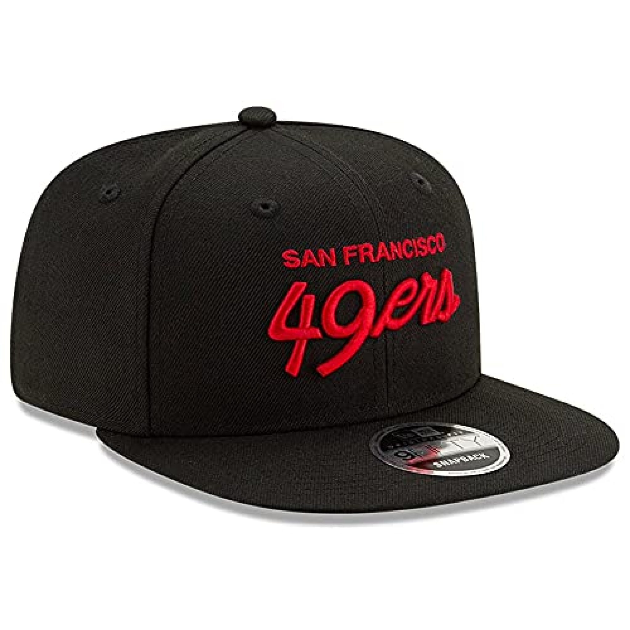 Cursive Font San Francisco 49ers Fitted Hat | Sports Hard Hats