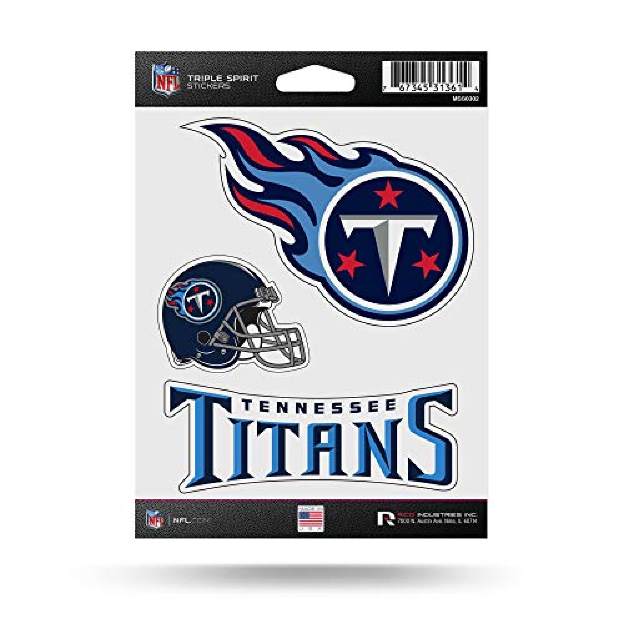 Tennessee Titans Sticker Set 3-Pack | Sports Hard Hats
