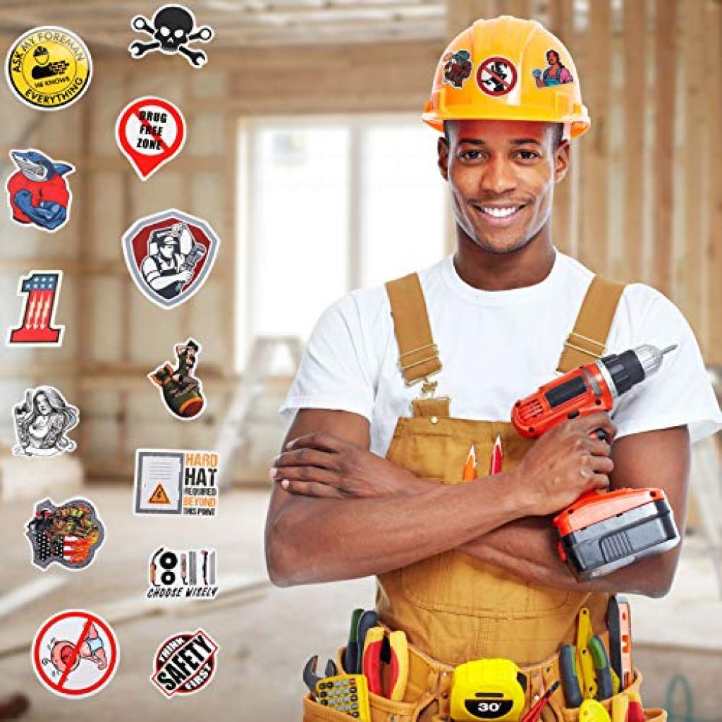250 piece Sticker Pack Funny Stickers for Hard Hats, Tool Boxes ...