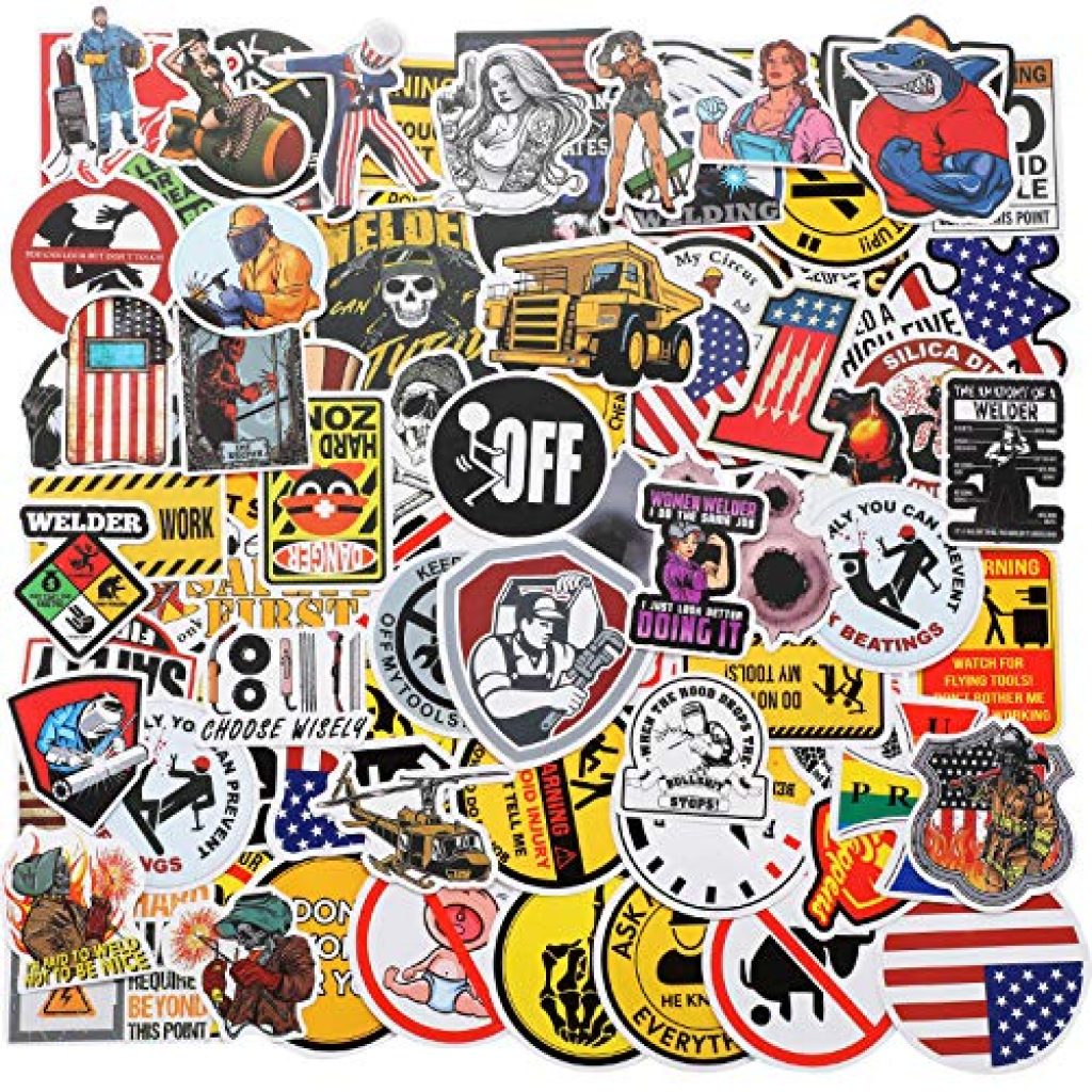 250 piece Sticker Pack Funny Stickers for Hard Hats, Tool Boxes ...