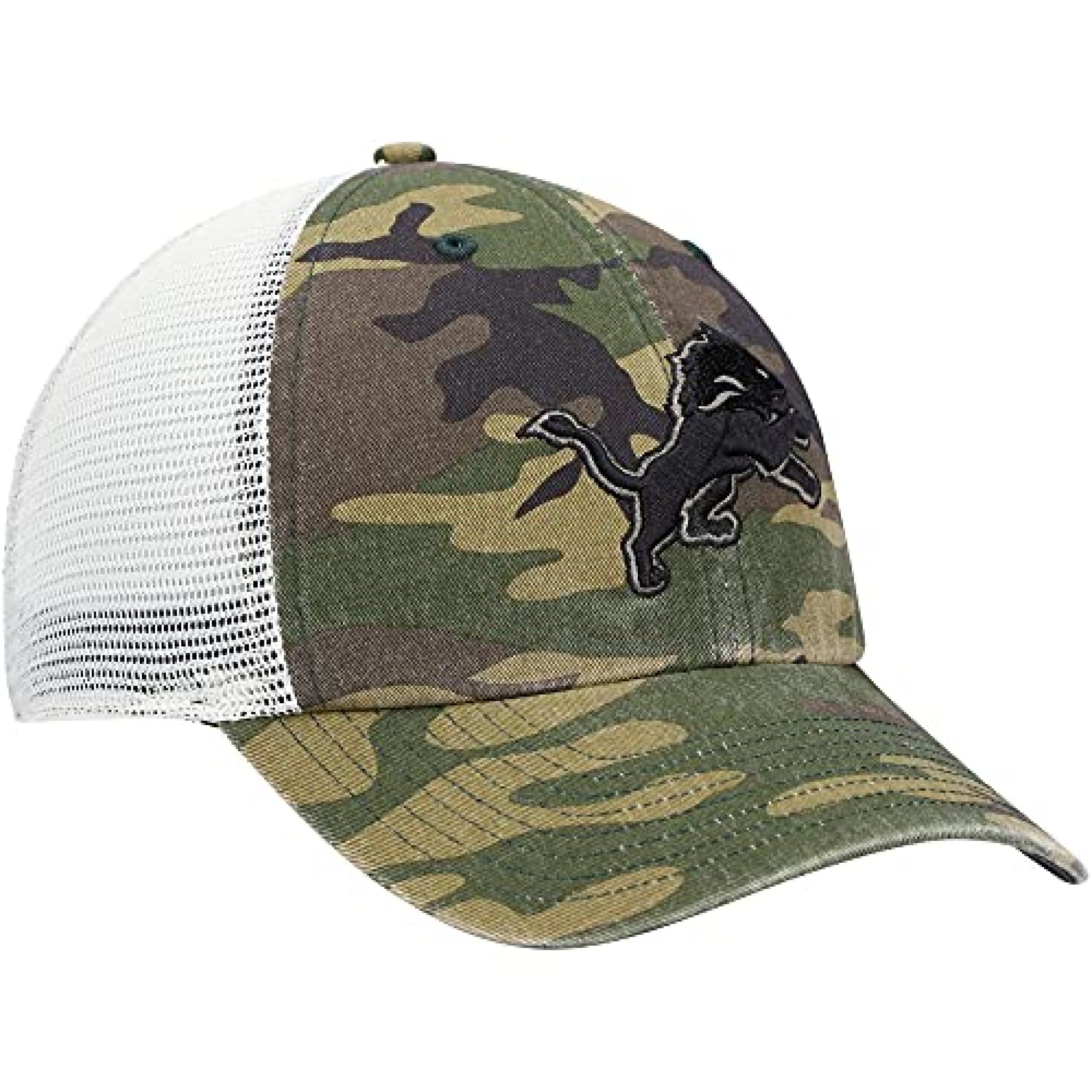 '47 Brand Camo Detroit Lions Trucker Snapback Hat | Sports Hard Hats