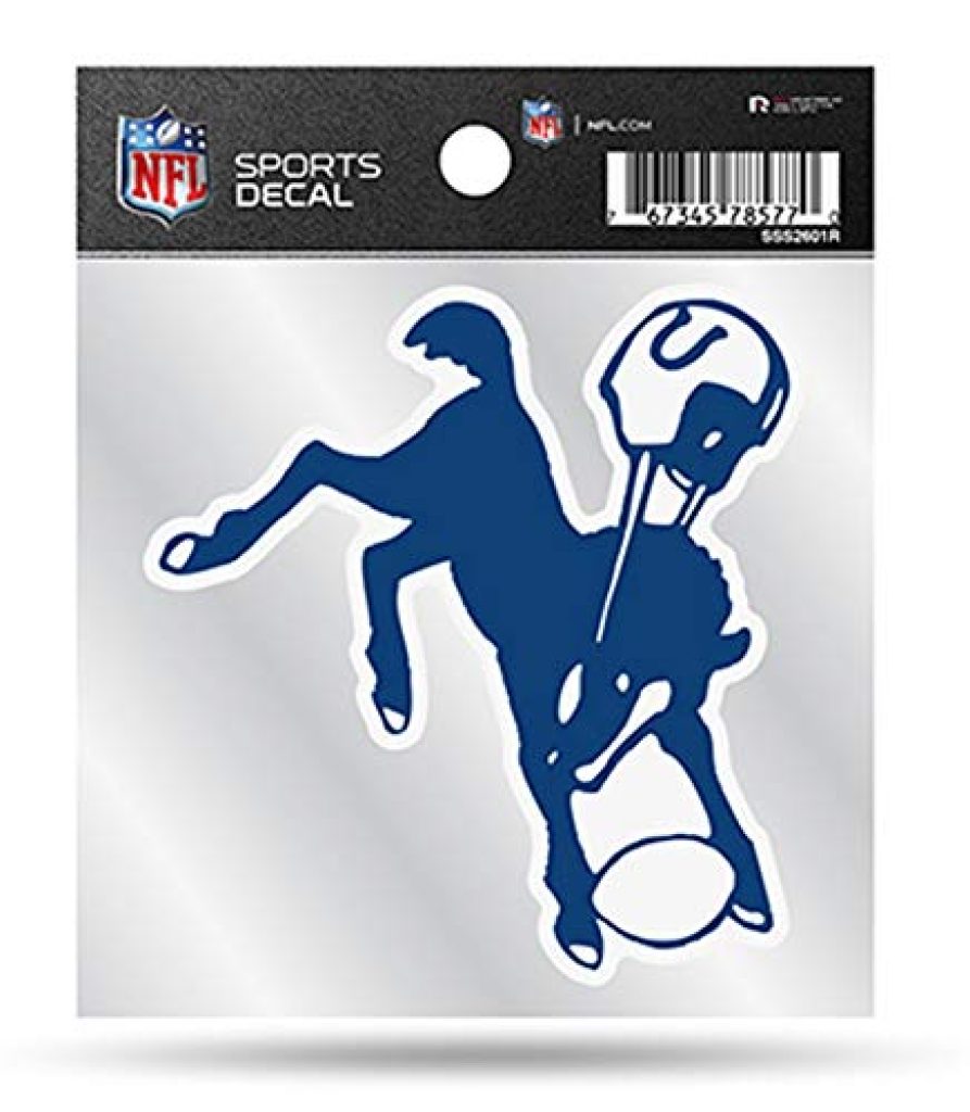 Retro Logo Indianapolis Colts Sticker 4x4 Inches | Sports Hard Hats