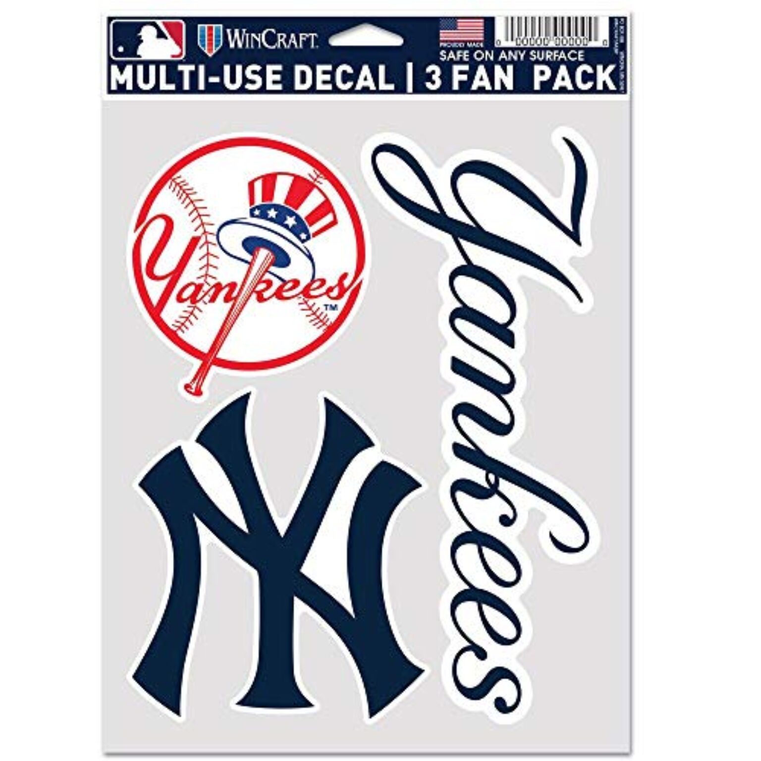 New York Yankees Multi Use 3 Pack Decal | Sports Hard Hats