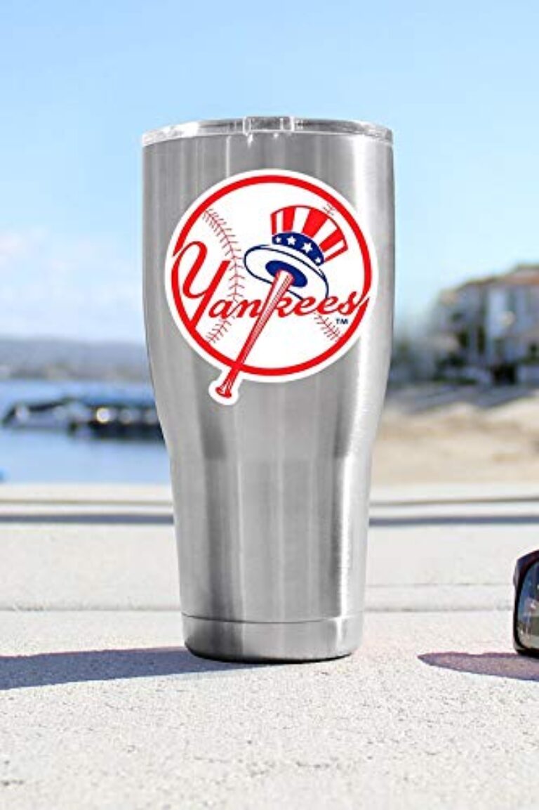 NY Yankees Bat logo Vinyl Decal (5-Different Sizes) | Sports Hard Hats