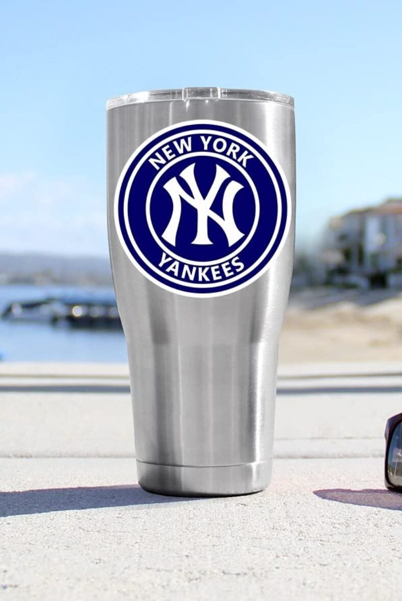 NY Yankees Vinyl Decal Stickers 4-Different Sizes | Sports Hard Hats