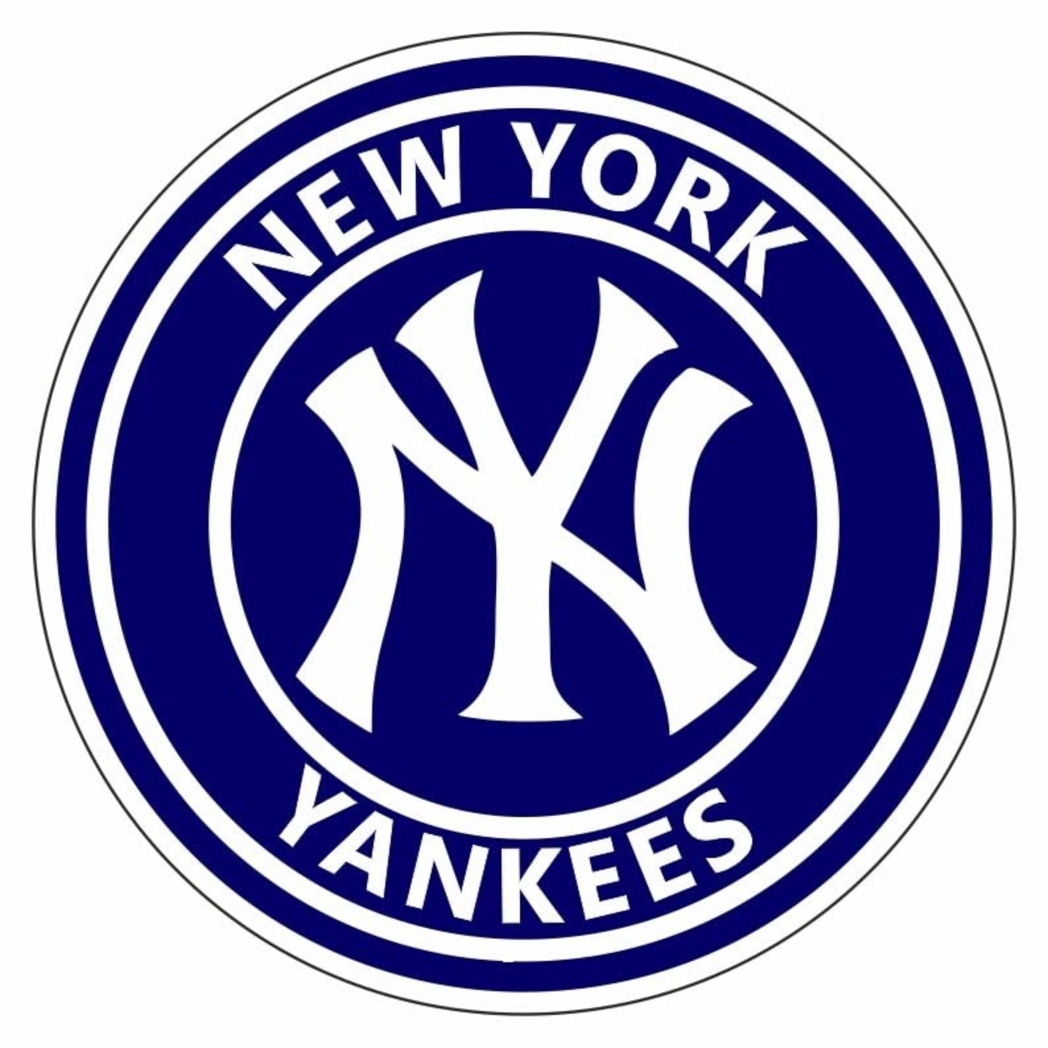 NY Yankees Vinyl Decal Stickers 4-Different Sizes | Sports Hard Hats