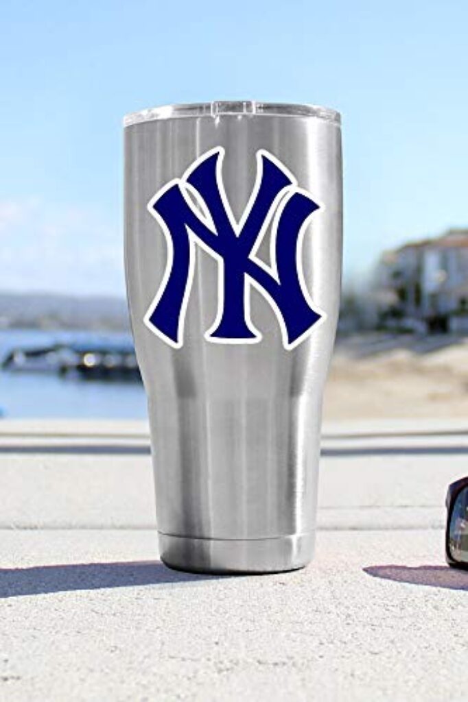New York Yankees Logo Vinyl Decal 3" 5 Sizes | Sports Hard Hats